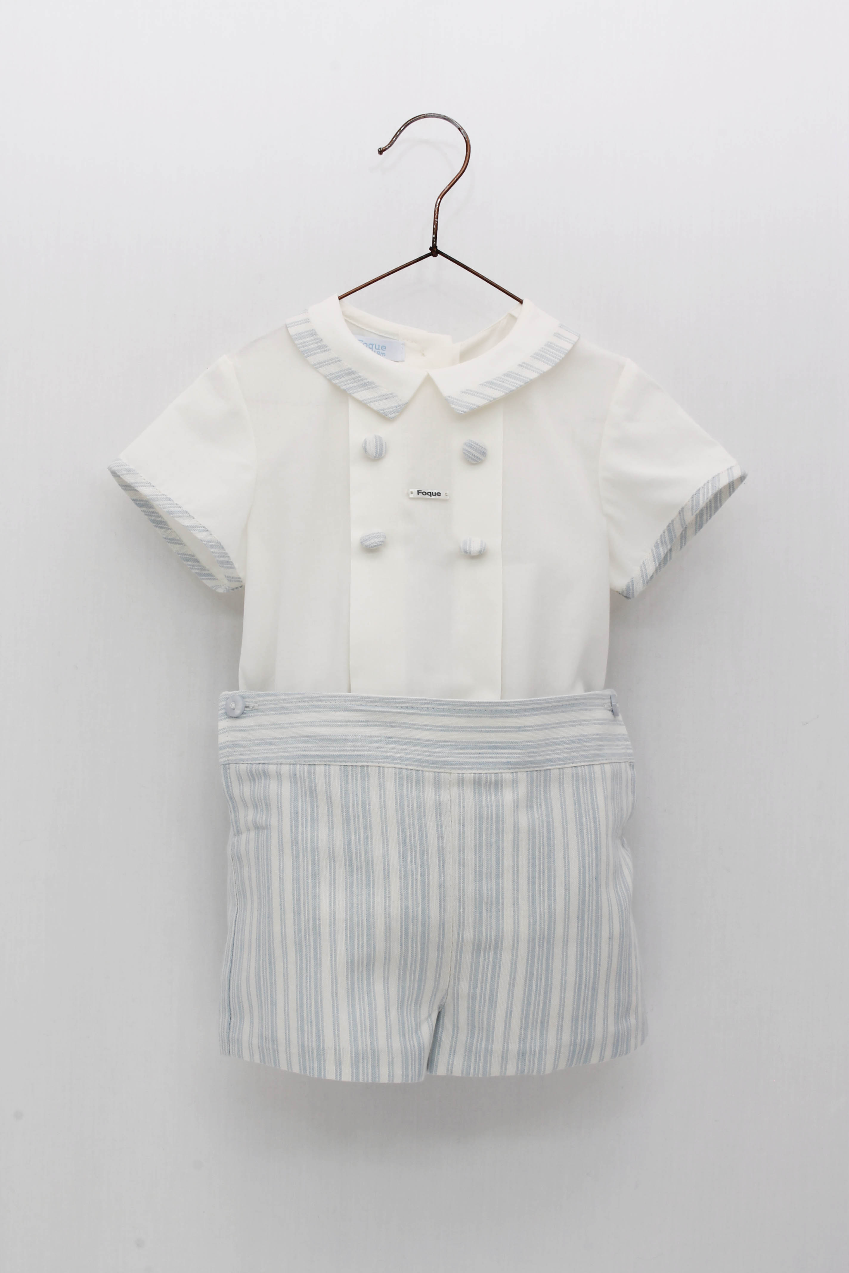 Blue Striped Short Set – Petits Amours